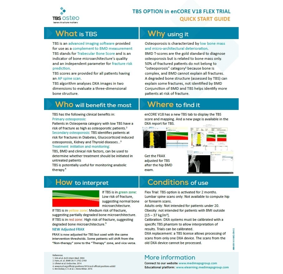TBS Option in GE Encore v18 - Medimaps