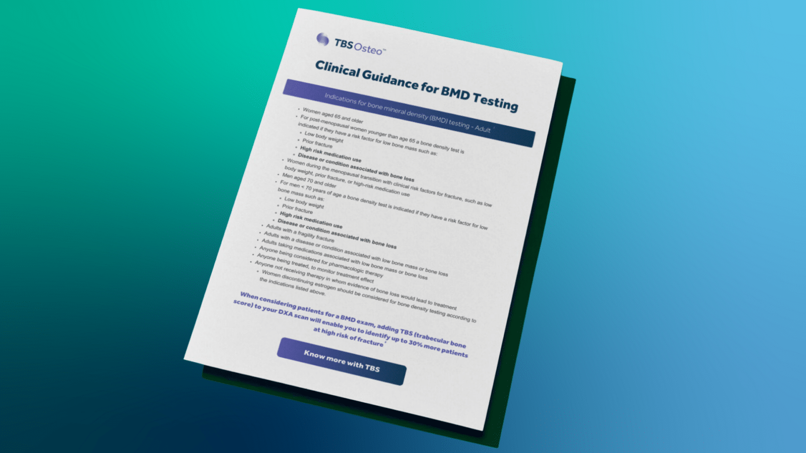 TBS Osteo welcome kit for USA-based end-users - Medimaps